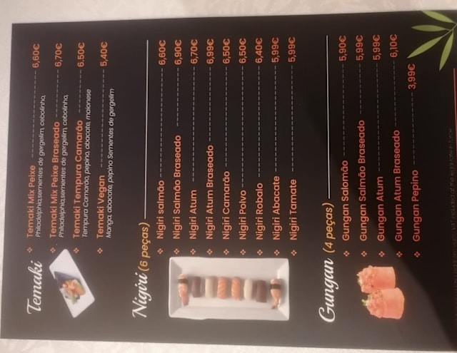 Carte et Menus 2026 - Hasu Sushi à Algés | TheFork