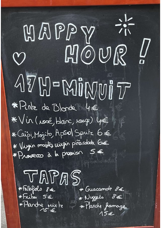 Carte et Menus 2025 - Les Animals à Paris | TheFork